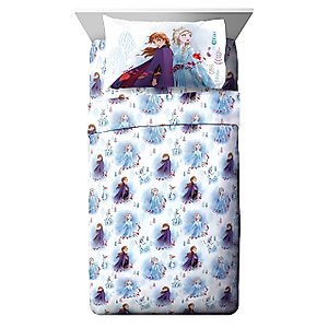 Jay Franco Disney Forest 3 Piece Twin Sheet Set, Frozen 2 Spirit