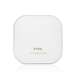 Zyxel WiFi 6E AXE5400 2.5G Multi-Gigabit Business AP | Bandflex 2.4Ghz and 5Ghz or 6Ghz Operation | 1 GbE Passthru| Mesh, Seamless Roaming, Captive Portal | Hybrid Cloud | POE+ Support | NWA220AX-6E