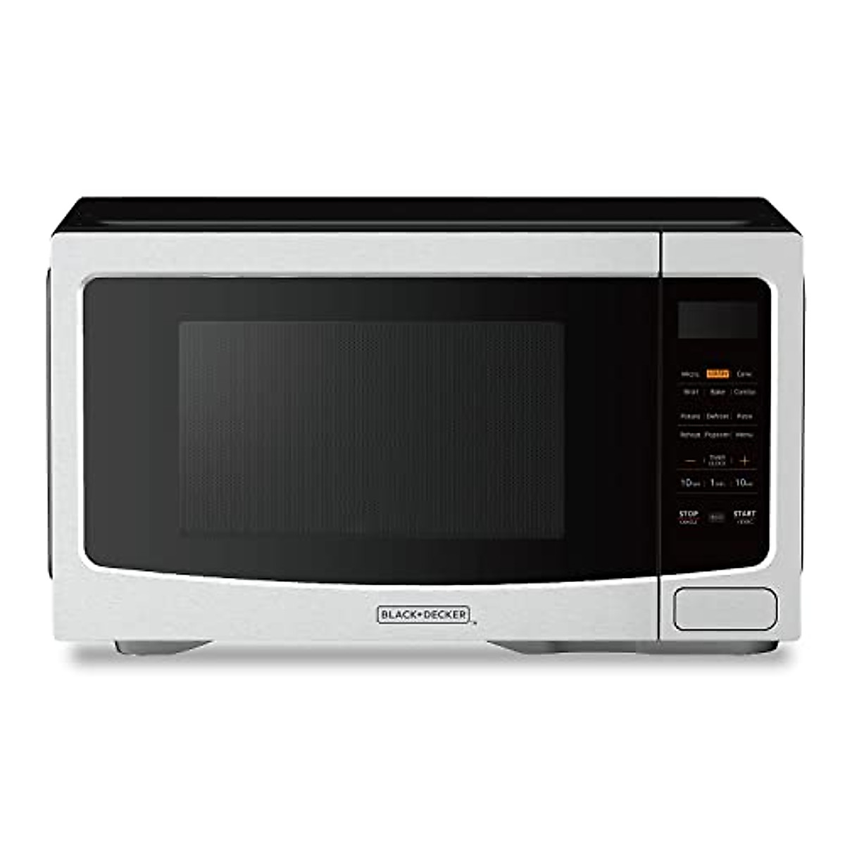 Black and Decker 1.0 Cubic Foot Stainless Steel 5-in-1 Countertop Microwave w/Air Fryer Microwave Combo, Convection, Broil, Bake, and 12.4" Turntable