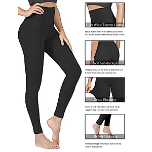 VALANDY White Leggings for Women Plus Size Workout Yoga Pants High Waisted Tummy Control Compression Tights