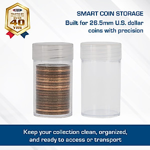BCW Small Dollar Coin Tubes - 25 ct