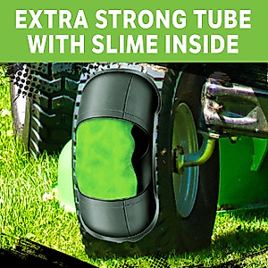 Slime 30012 Inner Tube for wheelbarrows, Lawn Mowers, Trailers, Tractors, Golf Carts, 4-Wheelers and More, Extra Strong, Includes Self-Sealing Sealant, Heavy Duty, Replacement, 4.80/4.0-8"