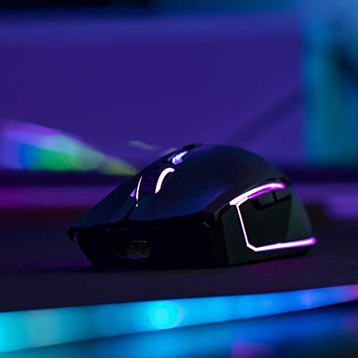 Cooler Master MM831 Gaming Mouse with 32000 DPI adjustable via software, 2.4GHz and Bluetooth Wireless, PBT Buttons, and Qi Charging Support
