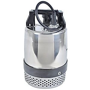 Little Giant FLS-400, 115-Volt, 3600 GPH, 1/2 HP Heavy-Duty Manual Stainless Steel Submersible Utility Pump with 20-Ft. Cord, Steel, 620240