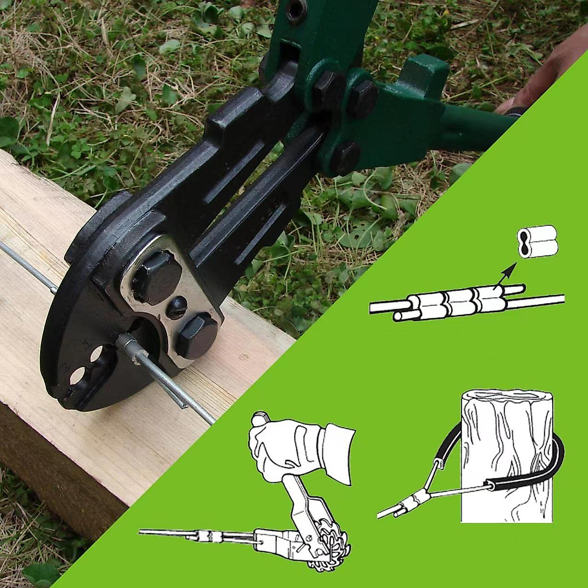 FenceMate Aluminum Alloy Crimp Loop Sleeves #2-3 to Splice & Join Metallic Wires or Wire Ropes, Tempered, Gritted with Super Holding Force on High Tensile Wires Used in Fencing & Hanging, 100pcs/Pack