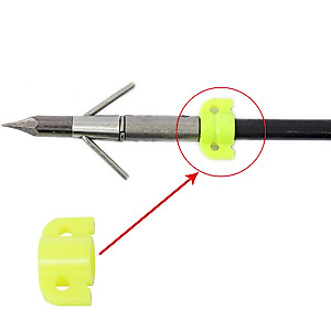 Tools Bow Fishing Arrows Safety Slide Fish Sliders Bowfishing kit Safety Slides: 15pcs Fishing Tackle Fishing Tackle