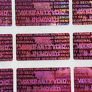 1000 Hologram Seal Pink Tamper Evident Labels Stickers 15 mm x 30 mm-(Pink)