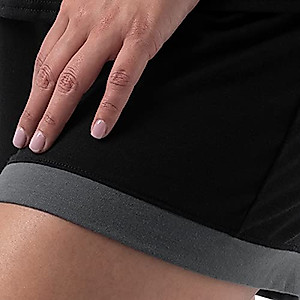 Fruit of the Loom Women's Plus Size Sleeve Tee and Short 2 Piece Sleep Set, Black, 2X