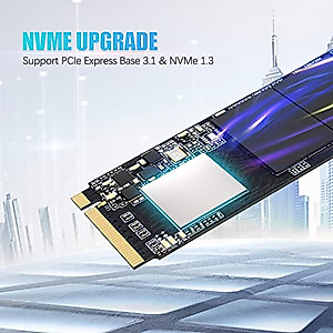 Inland Professional 256GB NVMe SSD M.2 2280 PCIe Gen 3.0x4 3D TLC NAND Internal Solid State Drive, PCIe Express 3.1 and NVMe 1.3 Compatible (256GB)