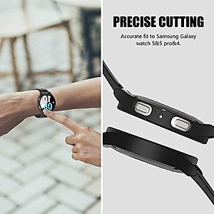 Rc-Z Screen Protector Case for Samsung Galaxy Watch 5/Galaxy Watch 4 40mm, [4+4Pack] Bumper & Face Cover Replacement for Galaxy Watch 5/Galaxy Watch 4 40mm Accessories