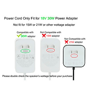 LEFXMOPHY K3V1N9 Power Cord 30W Replacement for C7H6N3 Show 8, Show 15, Show 2nd Gen, Plus 2nd Generation, Show 10 3rd Gen A8H3N2 K3V1NA AC Adapter with 5ft Cable