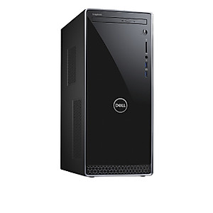 Dell Inspiron 3670 Desktop Computer Intel Core i3-8100 Processor 3.60GHz, 8GB DDR4-2400 RAM, 1TB 7,200RPM Hard Drive, Windows 10 Home