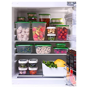 IKEA PRUTA Standard Durable Plastic Storage Food Containers of 17 Pieces For Fridge & Freezer