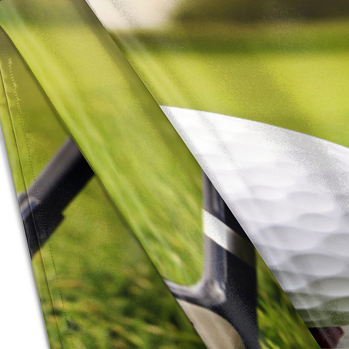 Sport Golf Club Grass Satin Pillow Cases Silk Satin Pillowcase for Hair and Skin Standard Set of 2 Super Soft Silk Pillowcase with Envelope Closure (20x26 in)