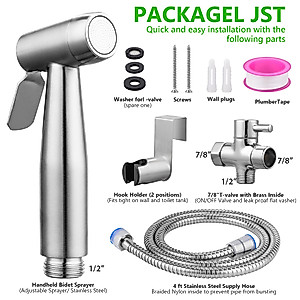 ZHQIAN Multifunctional Handheld Bidet Spray kit, Suitable for Women's Washing, Diaper Cleaning, Baby Washing, Pet Shower etc - Easy to Install