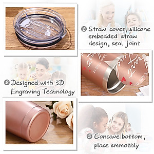 Boao 2 Pcs It Takes a Big Heart to Teach Minds Travel Cup, Teacher Appreciation Gifts Men Women Personalized Birthday Christmas Graduation Thank You Gifts for Teachers, 20 oz