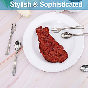 100PCS Mini Plastic Spoons,Silver Plastic Mini Spoons,Disposable Mini Dessert Spoons 4.5 Inches,Mini Tasting Spoons Appetizer Spoons Perfect for Coffee Espresso Cake Desserts Appetizers