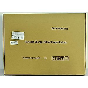 ECO-WORTHY 100W Foldable Solar Panel with Adjustable Kickstand for Jackery/Flashfish/BALDR/Goal Zero Portable Generator Power Station, Upgraded Portable Solar Power for Outdoor Camping RV Off Grid