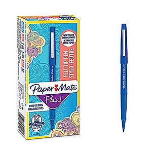 Paper Mate Flair Original Fibre Tip Pen Medium 1.0mm Pack of 12