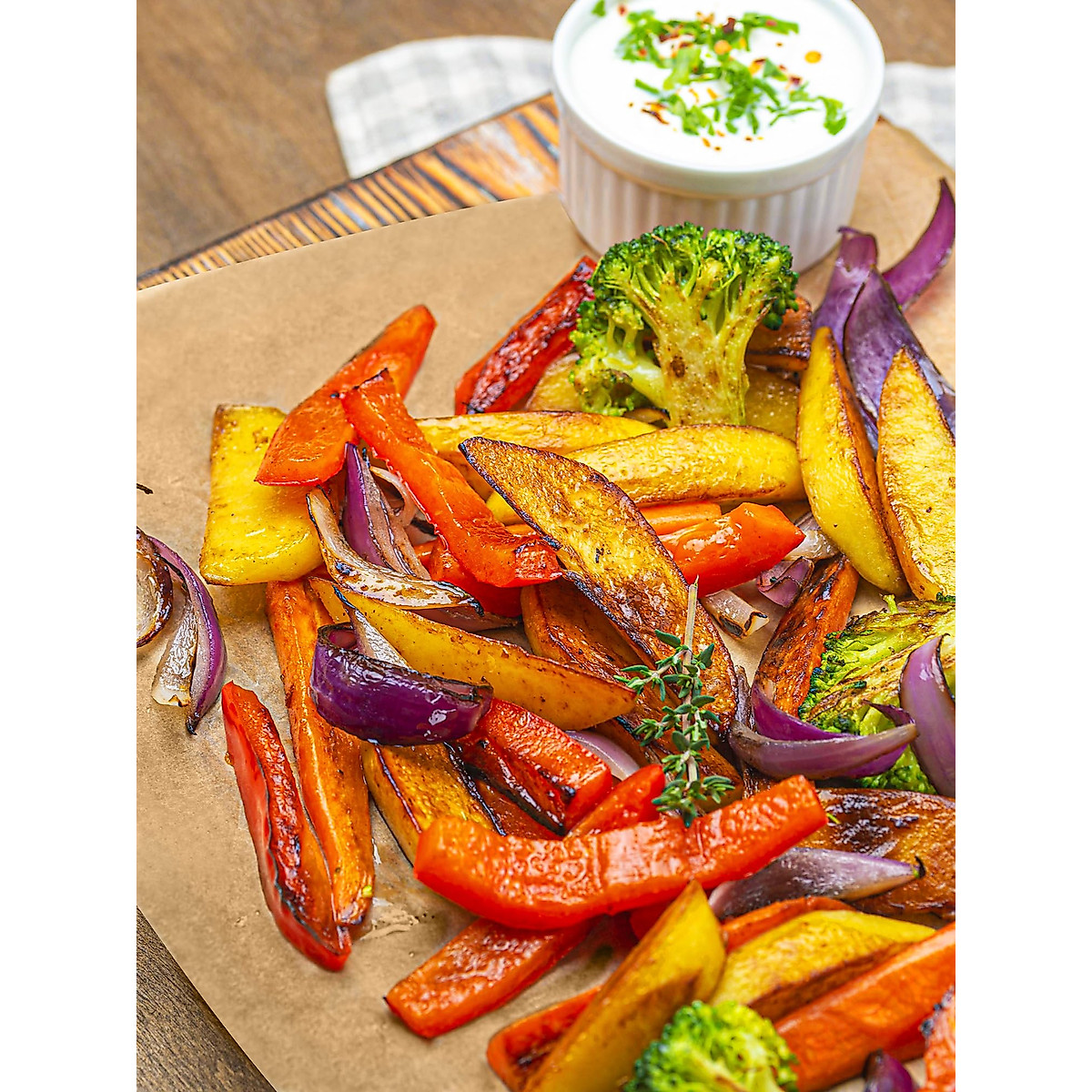 SMARTAKE 200 Pcs Parchment Paper Baking Sheets, 12x16 Inches Non-Stick Precut Baking Parchment, Perfect for Baking Grilling Air Fryer Steaming Bread Cup Cake Cookie and More (Unbleached)