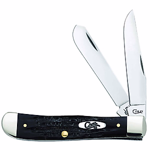 Case WR XX Pocket Knife Jigged Buffalo Horn Trapper Item #65010 - (Bh254 SS) - Length Closed: 4 1/8 Inches