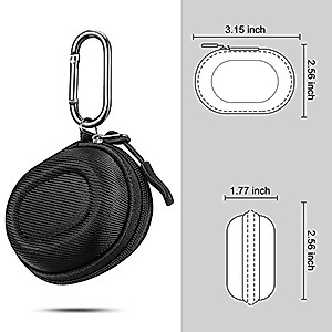 Fintie Carrying Case for Google Pixel Buds Pro (2022) / Pixel Buds A-Series (2021) / Pixel Buds 2 (2020) - Protective Hard EVA Shockproof Storage Portable Travel Cover Bag with Carabiner, Black