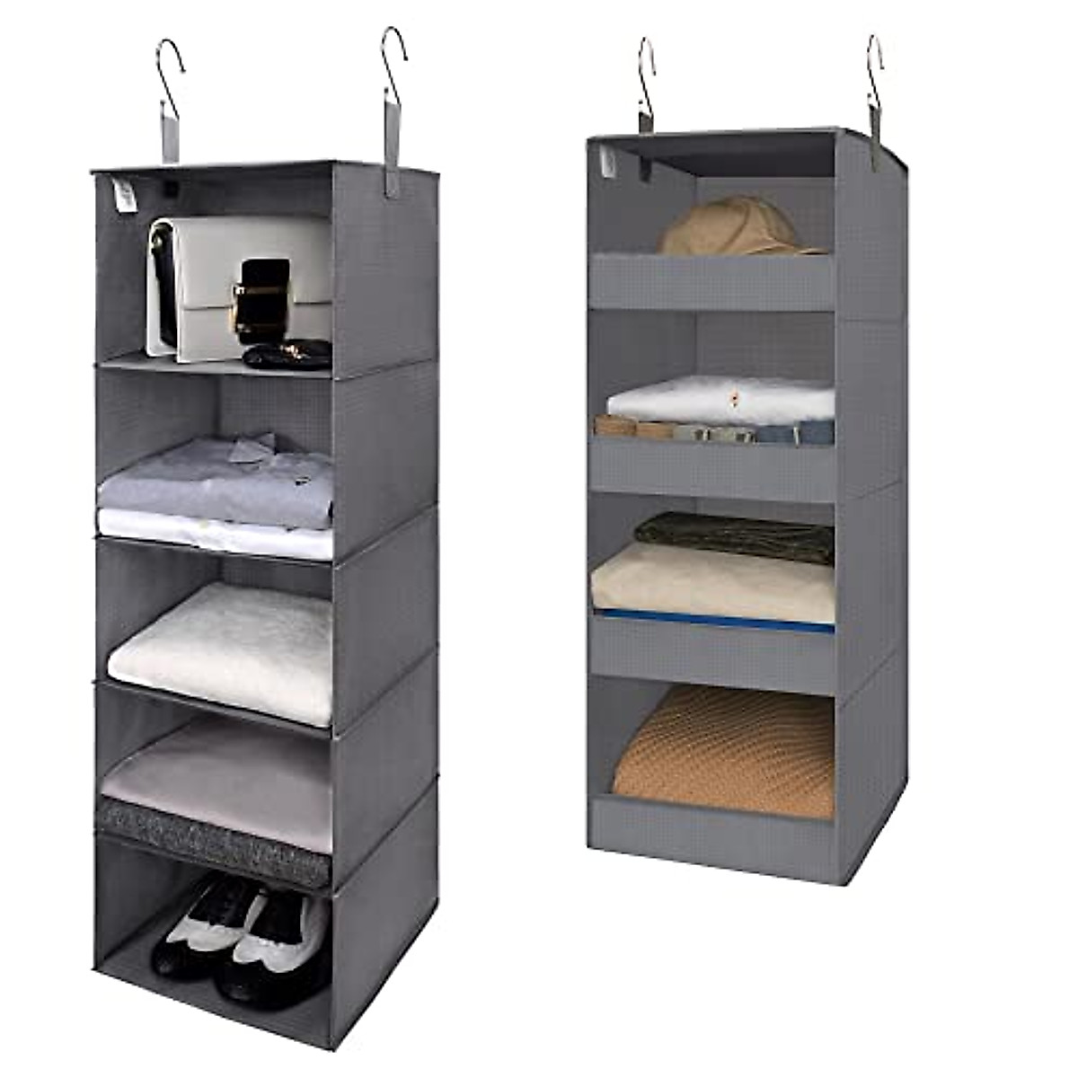 GRANNY SAYS Bundle of 1-Pack Closet Hanging Organizer & 1-Pack Hanging Closet Organizers and Storage