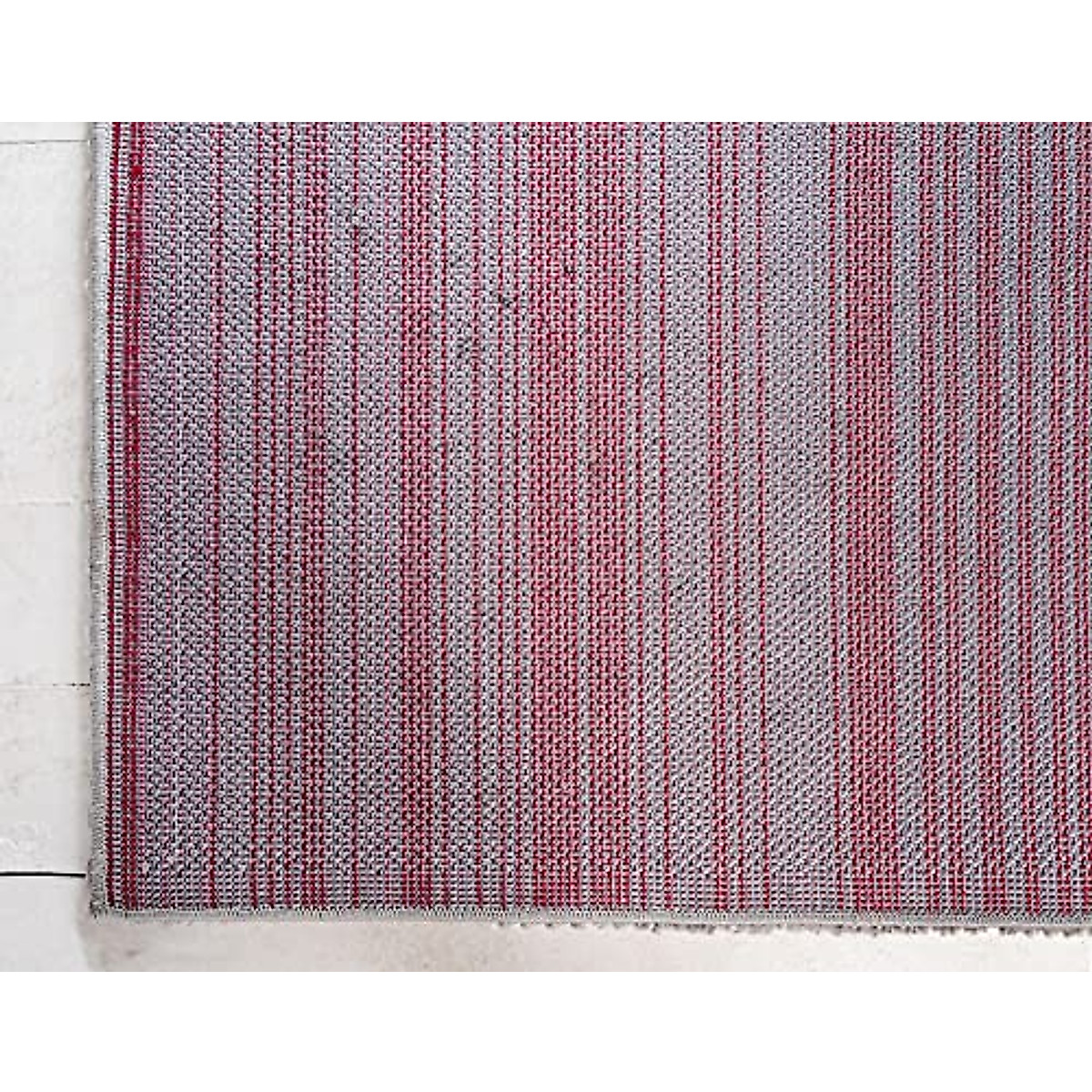 Unique Loom Solo Collection Solid, Plush, Kids, Modern Area Rug, 8 ft x 10 ft, Grey