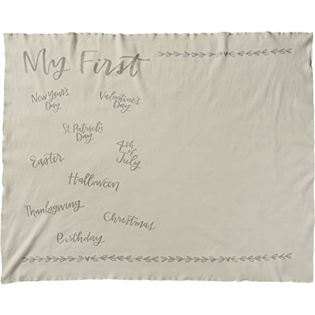 Primitives by Kathy Baby Milestone Blanket, 42 x 36-Inches, My First