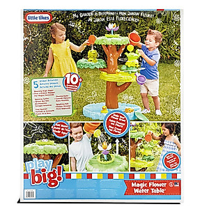 Little Tikes Magic Flower Water Table with Blooming Flower and 10+ Accessories, Multicolor, (Model: 651342M), Medium