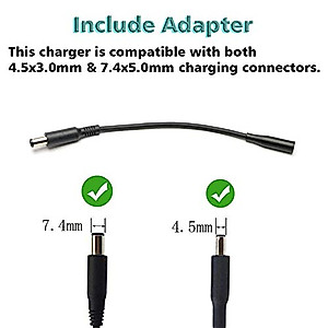 65W AC Charger for Dell Inspiron 17-7000 17-5000 17-3000 15-7000 15-5000 15-3000 13-7000 11-3000 2 in 1 Series 3558 3181 5100 5535 5555 5558 5559 5567 XPS 9350 9360 la65ns2-01 Charger Laptop Power