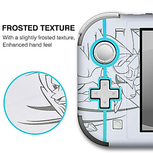 DLseego Switch Lite Skin Cool Pattern Full Wrap Skin Protective Film Sticker Design for Switch Lite-Gray