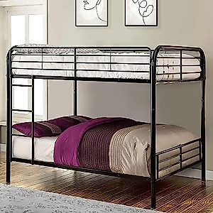 ACME Bristol Gunmetal Full over Full Bunk Bed