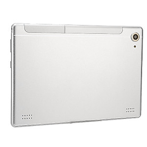 DAUERHAFT Office Tablet, US Plug 100‑240V Tablet PC 6GB RAM 128GB ROM 4G LTE 5G WiFi 3 Card Slots for School (Silver)