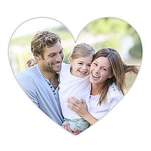 Customized Picture Magnet Heart Shape Personalized Photo Fridge Magnets Add Your Image Text Logo, Kitchen Office Whiteboard Locker Refrigerator Magnets Travel Gift Souvenir Home Decoration