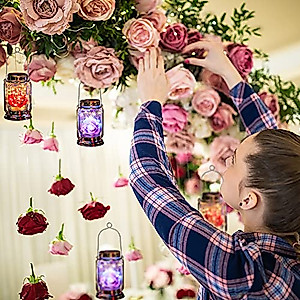 2 Pack Morestar Led Solar Mason Jar Fairy Lights,30 Led Outdoor Waterproof Solar Garden Decorative Lights Up in Glass Jar,Hanging Solar Lanterns Gift for Mom Grandmom for Patio Yard Lawn