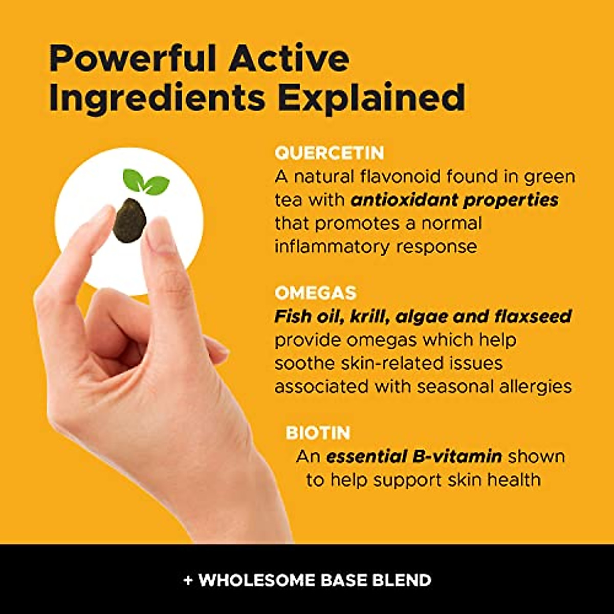 PetHonesty Allergy Skin Health - Fish Oil for Dogs Omegas, DHAGold, Flaxseed, Probiotics for Itch-Free Skin, Shiny Coats, Helps Reduce Shedding, Soft Chews for Healthy Skin & Coat - 90 ct (Salmon)