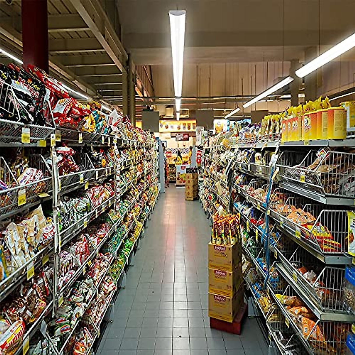 ANTLUX 110W 8FT LED Wraparound Ultra Slim Strip Lights, 12600LM, 5000K, 8 Foot LED Garage Shop Lights, Flush Mount Warehouse Office Ceiling Lighting Fixture, Fluorescent Tube Replacement, 2 Pack