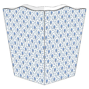 Marye-Kelley WB468-Blue Provencial Print Wastepaper Basket