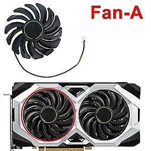 inRobert PLD09210S12HH 85mm 4Pin RTX2080 RTX2070 Graphics Card Fan Replacement for MSI RTX 2060 2070 2080 Super Ventus GPU (Fan-AB)