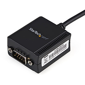 StarTech.com 6ft (1.8m) 1-Port FTDI USB to Serial RS232 Adapter Cable with COM Retention, USB to RS232 Adapter - TAA
