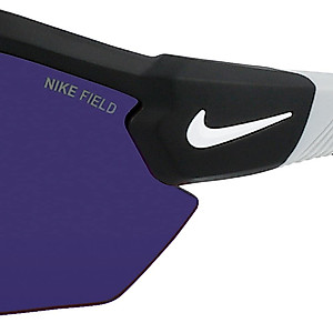 Nike Show X3 Elite L Rectangular Sunglasses, Matte Black, 61/15/130