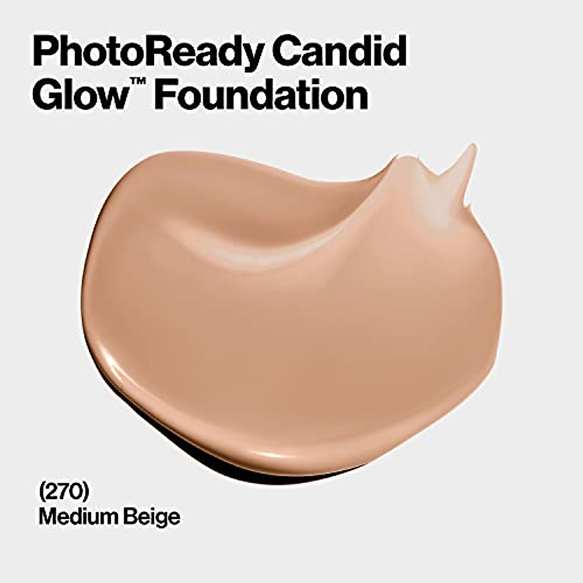 Revlon PhotoReady Candid Glow Moisture Glow Anti-Pollution Foundation with Vitamin E and Prickly Pear Oil, Anti-Blue Light Ingredients, without Parabens, Pthalates, and Fragrances, Medium Beige, 0.75 oz