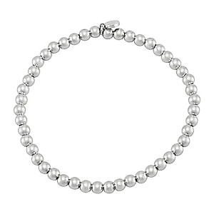 Silpada 'Beaded Circle' Bracelet in Sterling Silver, 6.25"