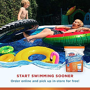 HTH 28006 Blue Sparkle Skimmer Tabs Swimming Pool Sanitizer, 5.5 lbs