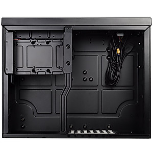 SilverStone Technology Home Theater Computer Case (HTPC) with Faux Aluminum Design for ATX/Micro-ATX Motherboards and New USB Type C Front Port, SST-GD09B-C