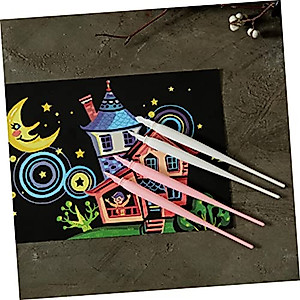 Multitools 8pcs Paint Brushes Set Paint Sets Cleaning Tools Scratch Brush Set Stylus Scratch Painting Pen Stylus Pens Scratching Drawing Pen Coloring Pen Repair Pen Mending Pen