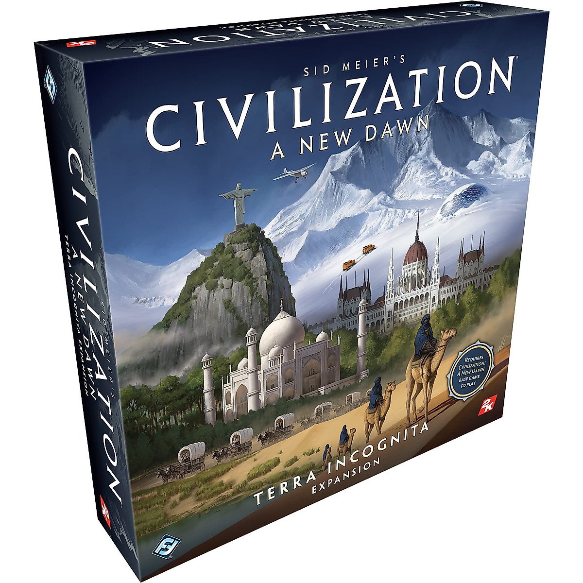Sid Meier's Civilization: A New Dawn Terra Incognita Board Game Expansion - Explore Beyond The Borders! Strategy Game, Ages 14+, 2-5 Players, 1-2 Hour Playtime, Made by Fantasy Flight Games