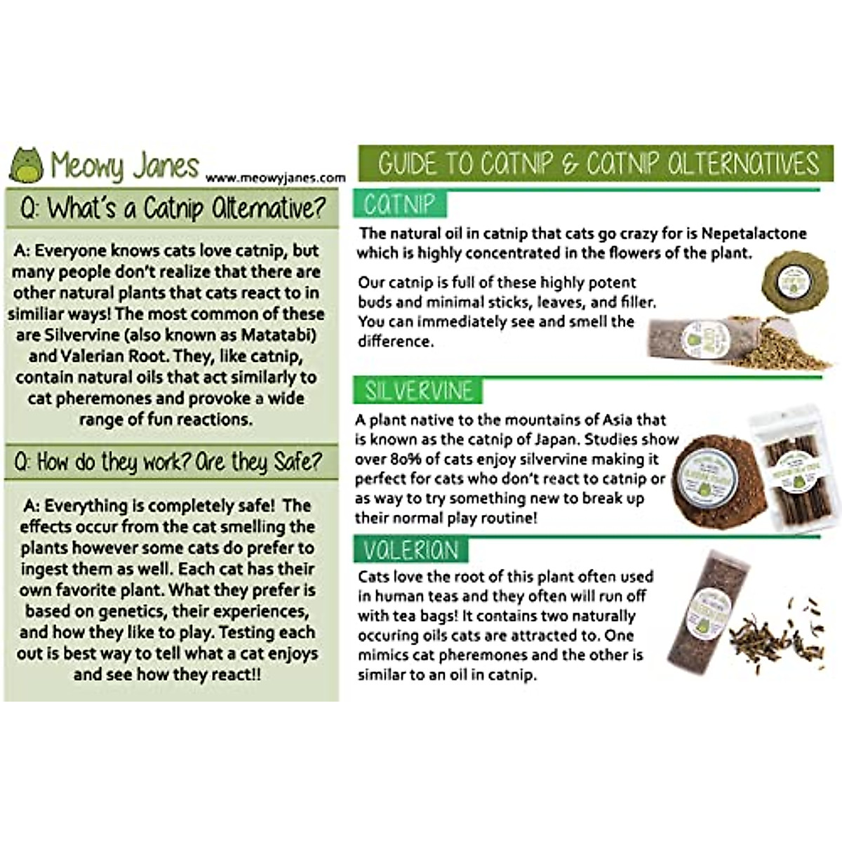 Meowy Janes Silver Vine for Cats - 45 Grams of Powder - All Natural Catnip Alternative