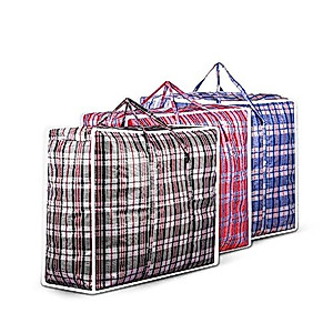 AAYAW Reusable & Versatile Large Laundry Bags with Reinforced Zips & Handles - Multi-Pack Options Durable for Clothing & Bedding - Ideal for Storage, Moving & Travel(+/- 10%) (Pack of 3)